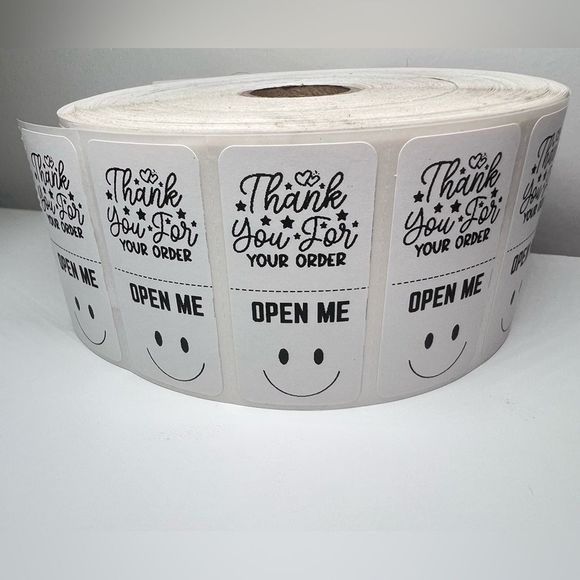 HANDMADE | Office | 0pcs Sticker Set Thank You Open Me Package ...